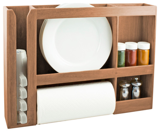 Teak Dish Rack - Transitional - Pantry And Cabinet Organizers - by ...