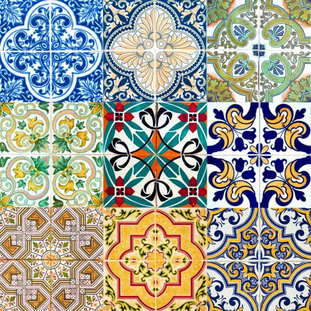 4" X 4" Kyla Mutli Mosaic Peel And Stick Tiles - Contemporary - Wall ...