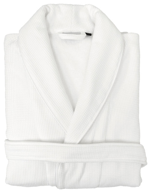 Waffle Terry Bathrobes, Small/Medium - Contemporary - Bathrobes - by ...