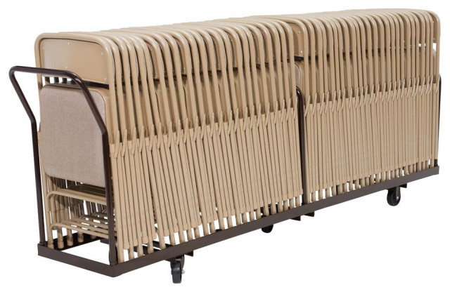 NPS® Folding Chair Dolly For Vertical storage, 50 Chair Capacity - Desk ...