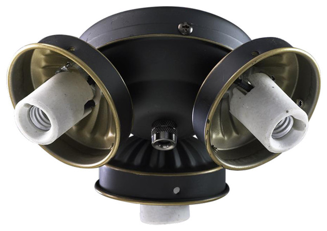 3-Light 190W Light Kit - Transitional - Ceiling Fan Accessories - by ...