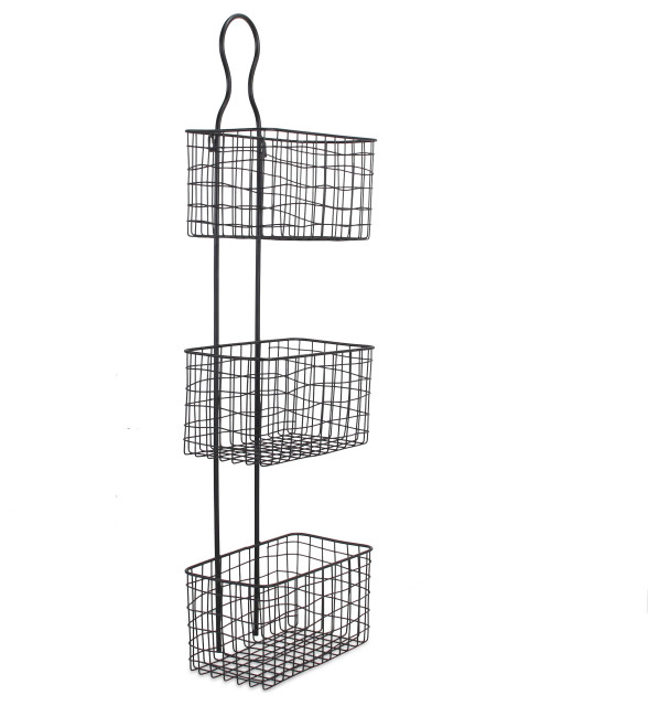 3-Slot Wall Hanging Metal Organizer - Farmhouse - Wall Organizers - by ...