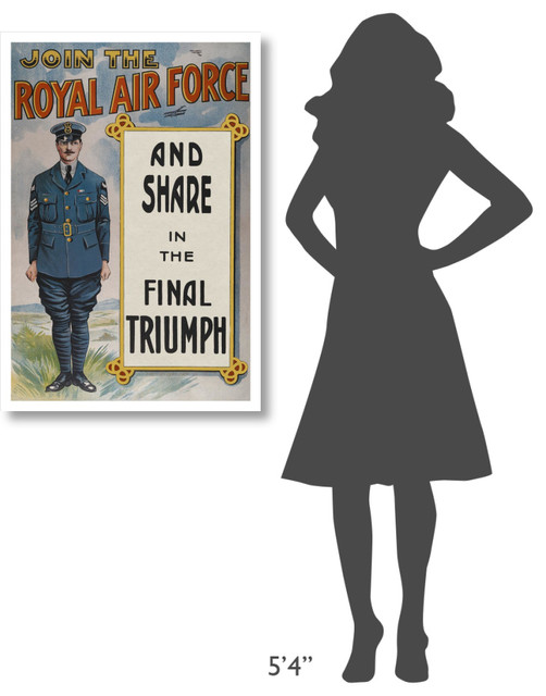 "WWI: Join the Royal Air Force" Digital Paper Print, 14"x20", 26"x38 ...