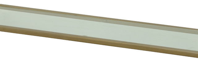 Palin Glass Top Console Table, Antique Gold - Contemporary - Console ...