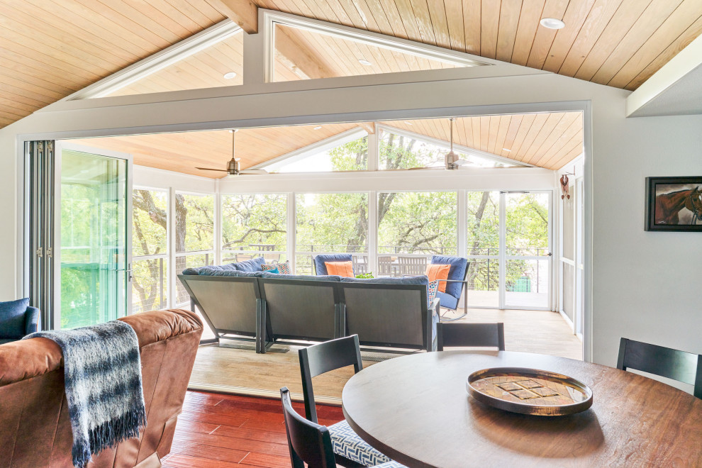 Mid Century Ranch Style Update - Contemporary - Living Room - Austin ...