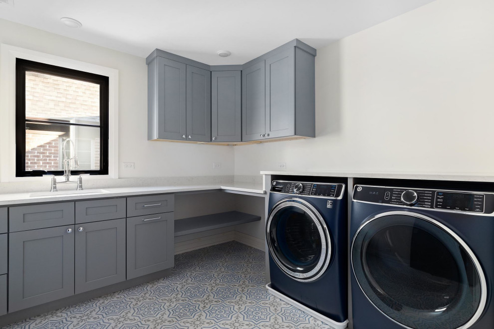Transitional & Moody: Custom Home 004 - Transitional - Laundry Room ...