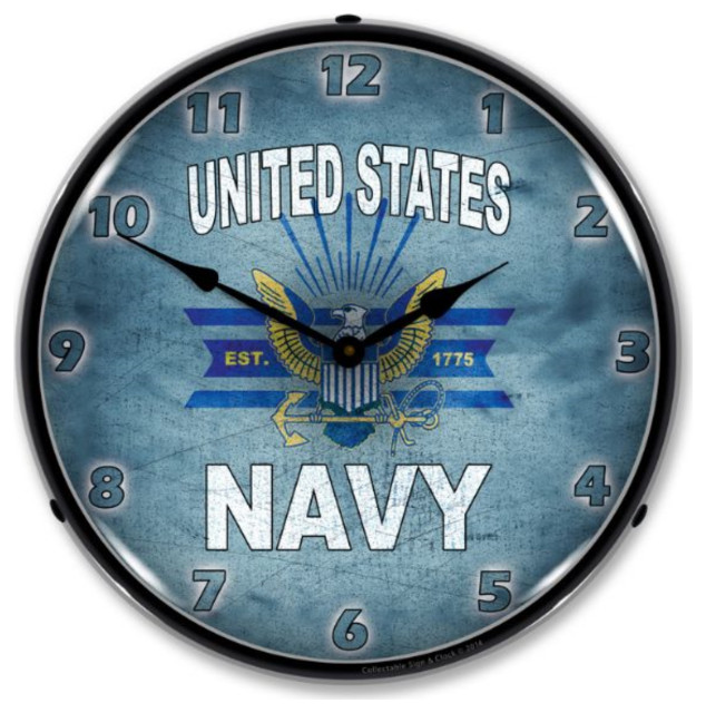 1407524 United States Navy Clock - Contemporary - Wall Clocks - by ...