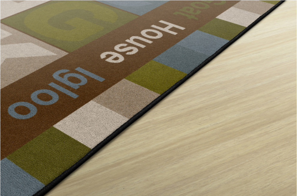 Flagship Carpets FM167-58A 10'6"x13'2" Abc Words,Tranquility ...