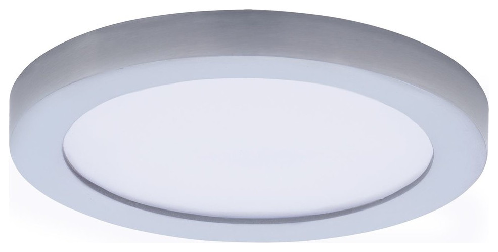 Wafer LED Wall/Flush Mount, Satin Nickel - Modern - Flush-mount Ceiling ...