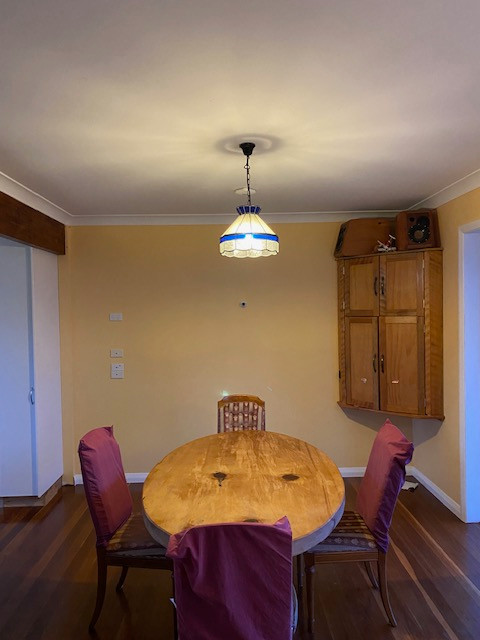Ceiling fan over dining table - how to make it look not rubbish? | Houzz AU