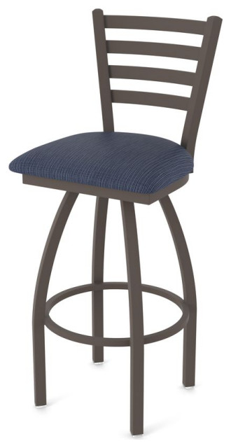 Holland Jackie 410 25" Swivel Counter Stool - Bronze/Graph Anchor - Transitional - Bar Stools ...