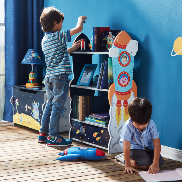 Outer Space Kids Bookshelf Bookcase - Contemporary - Kids Bookcases ...
