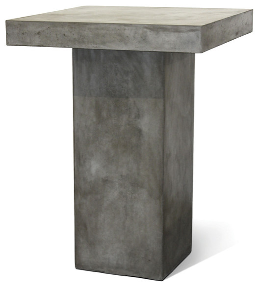 Provence Bar Table - Slate Grey Outdoor Bar Table - Industrial ...