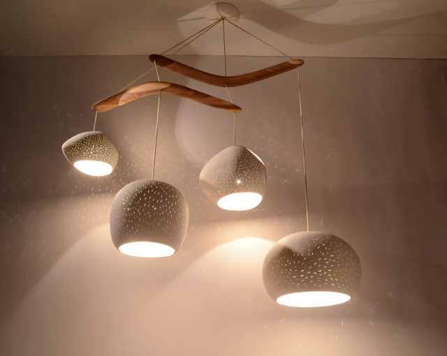 Chandelier lighting: CLAYLIGHT BOOMERANG XL - Contemporary ...