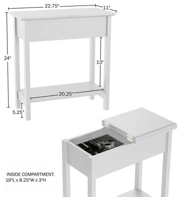 Flip Top Console Table - Transitional - Side Tables And End Tables - by ...