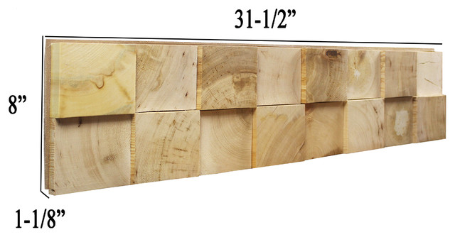 3D Reclaimed Rectangular Solid Barn Wood Panels 10.4sqft per Box ...
