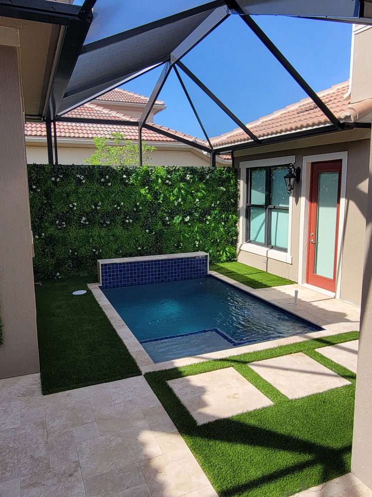 Plunge Pool Artificial Turf - Modern - Pool - Miami - by Broward ...
