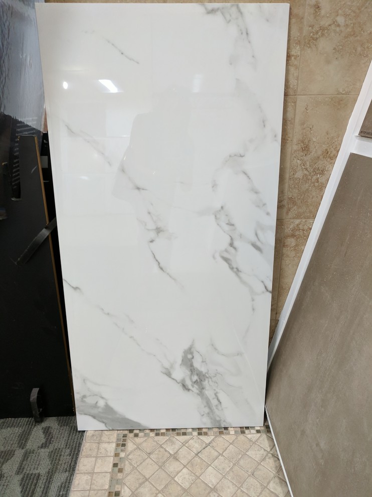 Backsplash- Porcelain Marble looking tile
