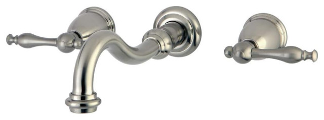 Vintage Bathroom Faucet, Curved Spout & Classic Lever Handles ...