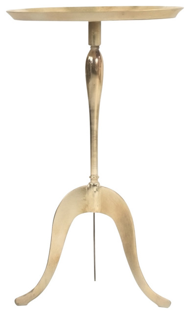 Belora Metal Table, Gold - Contemporary - Side Tables And End Tables ...