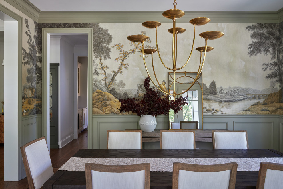 Pillement House - Farmhouse - Dining Room - Chicago - by Laura Design ...
