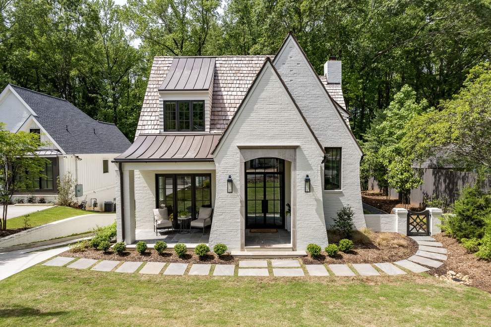 Luxury Custom Home with Modern Tudor Style - French Country - Exterior ...