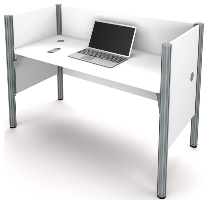 Pro-Biz Simple workstation in White - Contemporary - Desks And Hutches ...