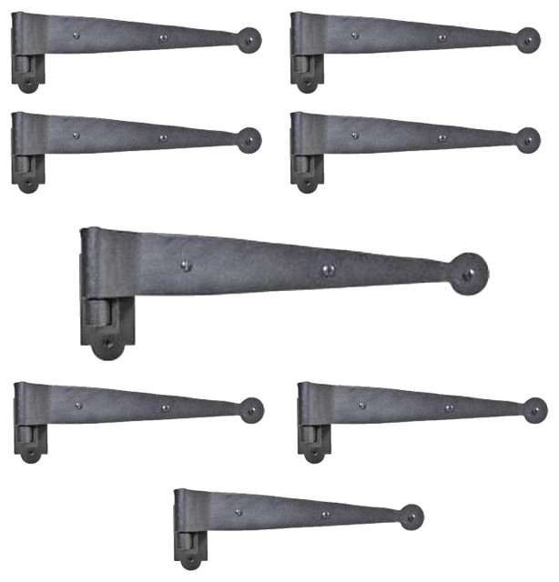 Black Offset Strap Pintle Hinge 2.63 Inch Of Pack 8 - Rustic - Hinges - by Renovators Supply ...
