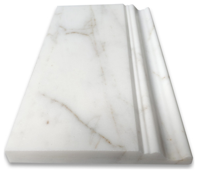 Calacatta Gold Marble 6x12 Skirting Baseboard Trim Molding Polished 1 6517