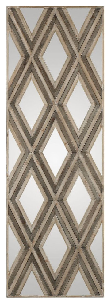 Uttermost Tahira Geometric Argyle Pattern Wall Mirror - Farmhouse - Wall Mirrors - by Hudson ...