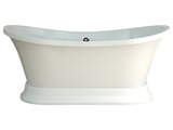 60" Streamline Soaking Freestanding Tub With External Drain ...