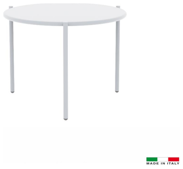 Small Round End Table, Metal frame design, Water and UV resistant ...