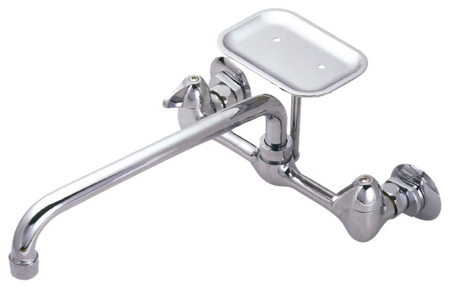 Banner 6"- 10" Adjustable Kitchen or Utility Faucet, Chrome, 7"- 9 ...