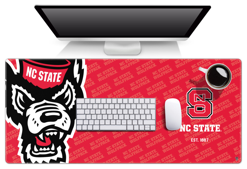 NC State Wolfpack Logo Series Desk Pad - Contemporary - Desk ...