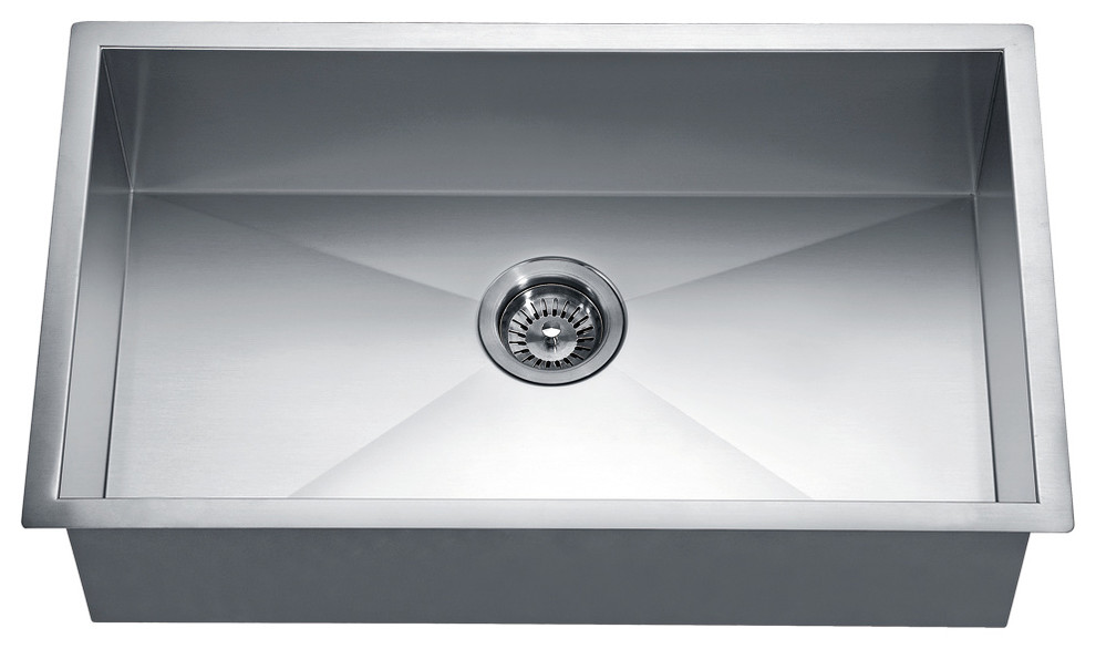 Dawn Undermount Single Bowl Square Sink - Contemporary - Kitchen Sinks ...