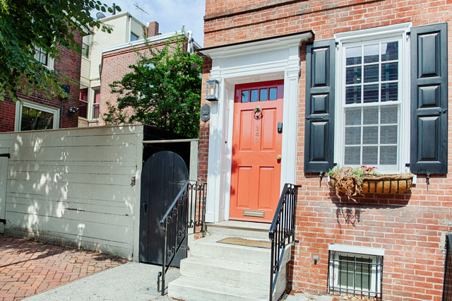 Center City Philadelphia Row Home Front Exterior - Contemporary ...
