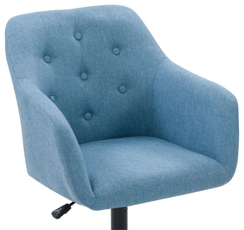 CorLiving Marlowe Fabric Upholstered Button Tufted Task Chair in Light ...