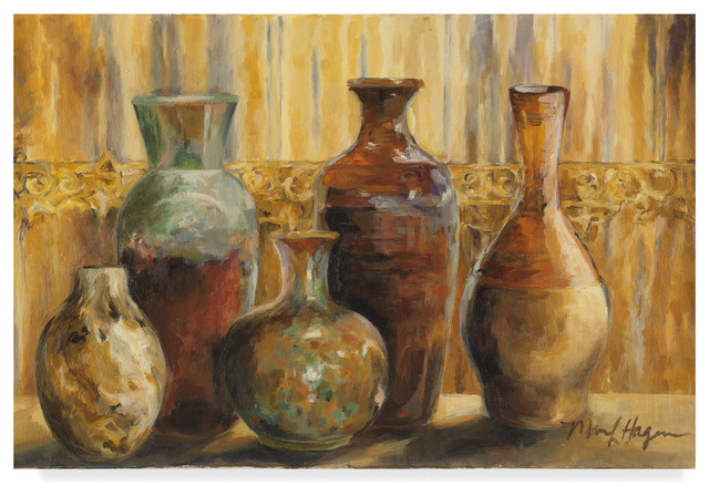 Marilyn Hageman 'Two Families' Canvas Art, 12"x19" - Contemporary ...