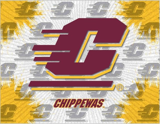 Central Michigan Logo Canvas, 32"x24" - Contemporary - Prints And ...