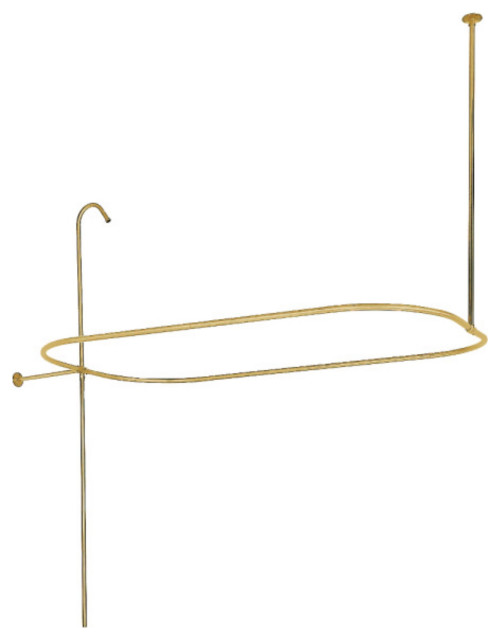 Kingston Brass ABT1040-2 Oval Shower Riser With Enclosure, Polished ...