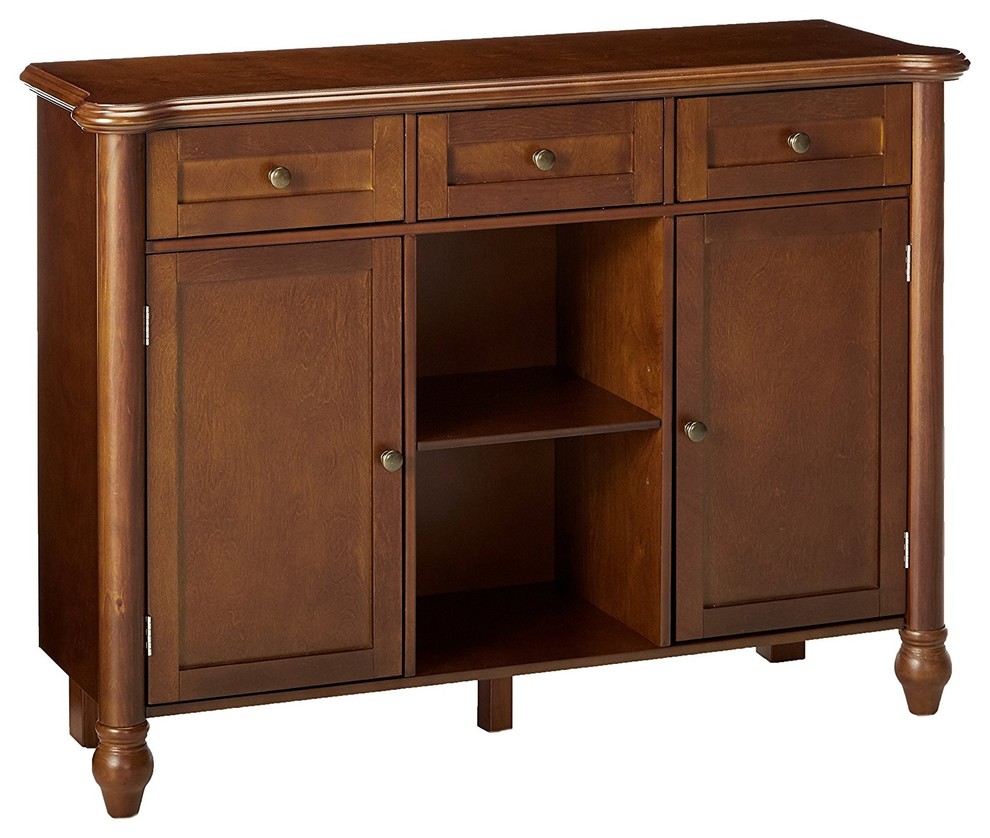 Munro Wood Buffet, Walnut - Traditional - Buffets And Sideboards - by ...