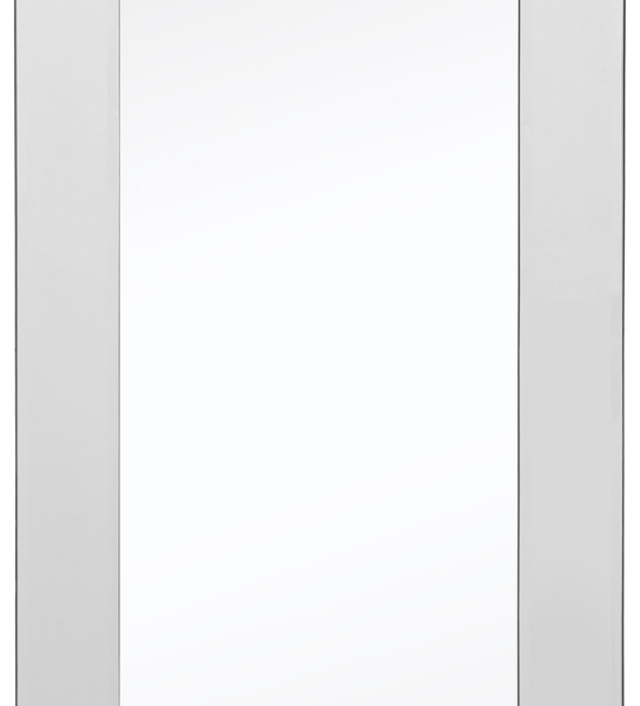 Clear Rectangle Full Length Hanging Glass Mirror - Contemporary - Wall ...