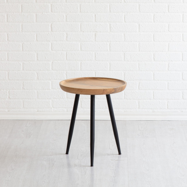 Chevery Small Tri Pin Side Table - Midcentury - Side Tables And End ...