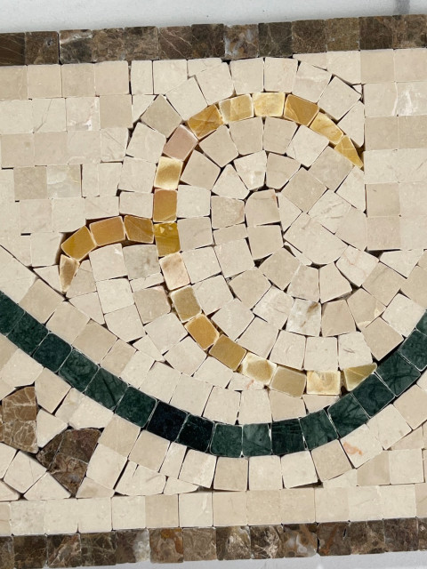 Emerald Gold 6.3x15 Marble Mosaic Border Listello Tile Polished, 1 ...