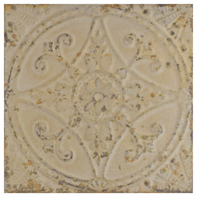 Saja Ceramic Floor and Wall Tile, Blanco, Blanco, Sample - Farmhouse ...