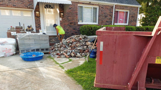 Step Rebuild -- Complete demo & rebuild of masonry steps - House ...