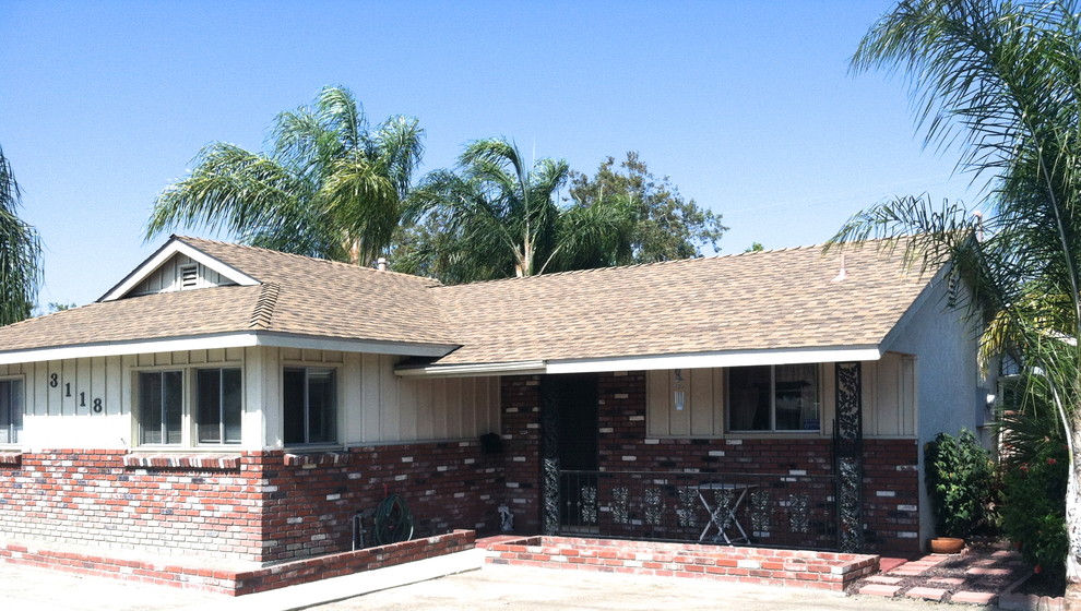 Need ideas for low cost update of this facade