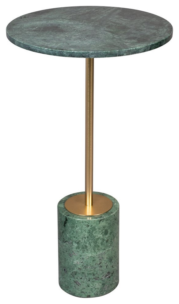 Green Round Marble End Table | Dutchbone Gunnar - Contemporary - Side ...