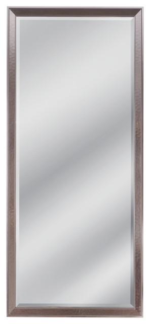 Sophie Floor Mirror - Shiny Silver - Transitional - Floor Mirrors - by ...