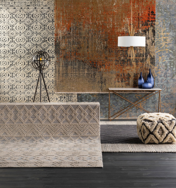 Louvre LOU-2301 Rug, 8' Round - Contemporary - Area Rugs - by Surya | Houzz